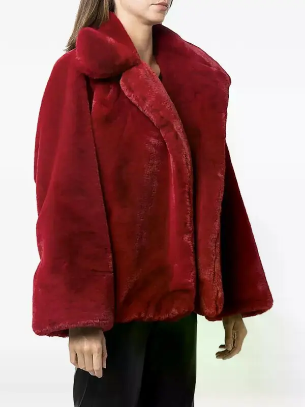 STYLAND Faux-fur Jacket - Red
