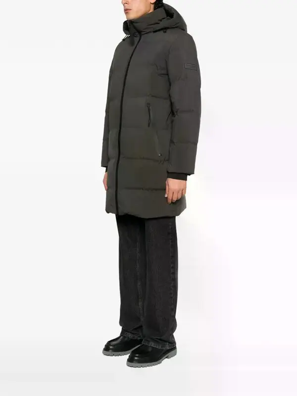Marc O'polo Quilted Hooded Coat - Grey
