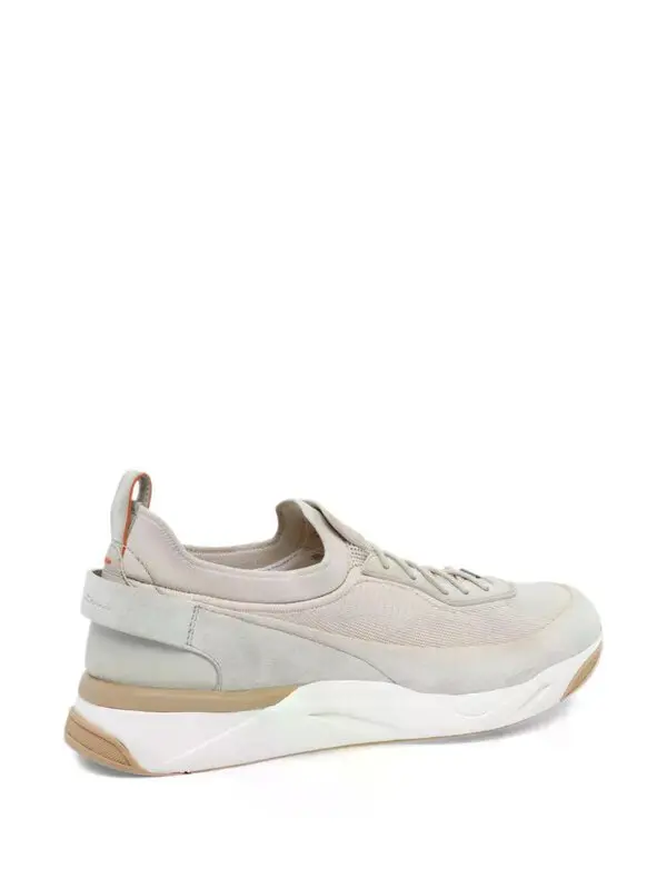 Santoni Panelled Round-toe Sneakers