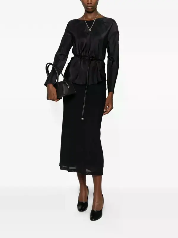 SUSANNE BOMMER Silk Long-sleeve Blouse