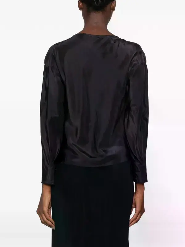 SUSANNE BOMMER Silk Long-sleeve Blouse