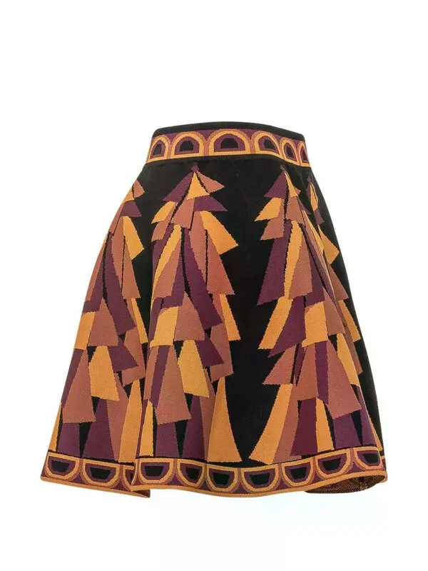 Emilio Pucci Baiadera Print Flared Jacquard Skirt