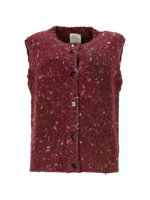ALYSI Flecked Button-up Cardigan