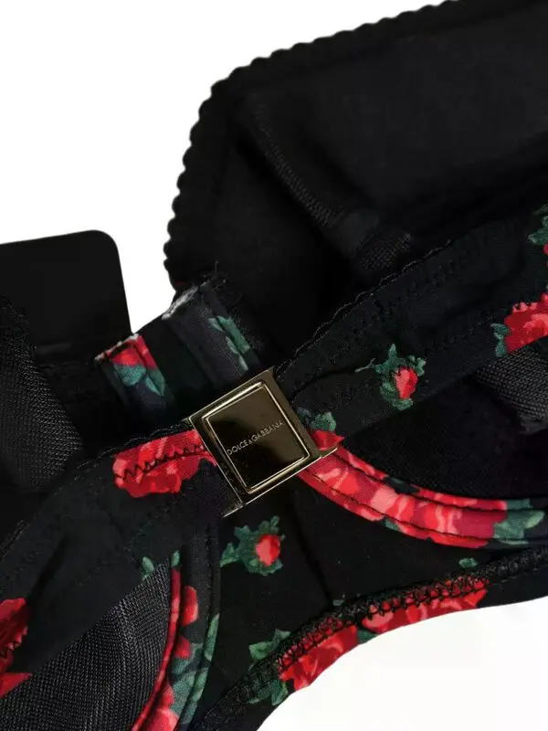 Dolce & Gabbana Floral-print Underwire Bikini Top