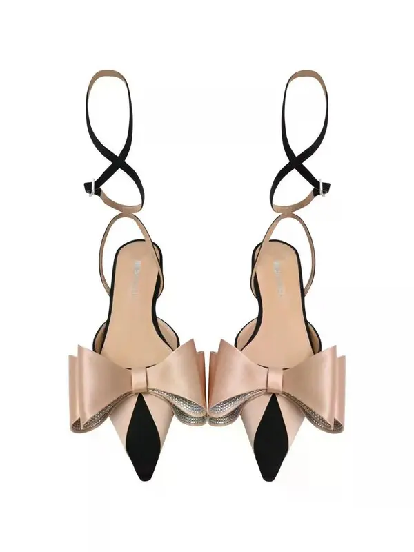 Mach & Mach Le Cadeau Wrap-strap Ballet Flats