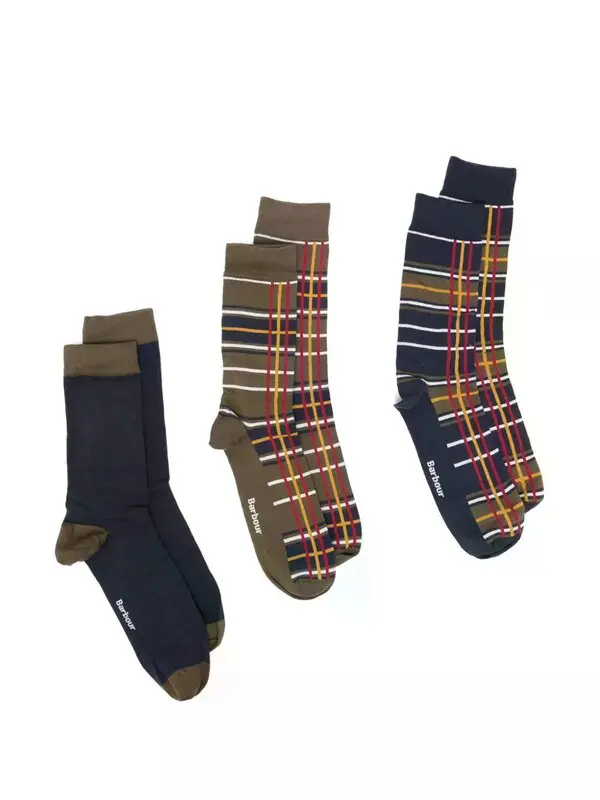 Barbour Tartan-print Socks