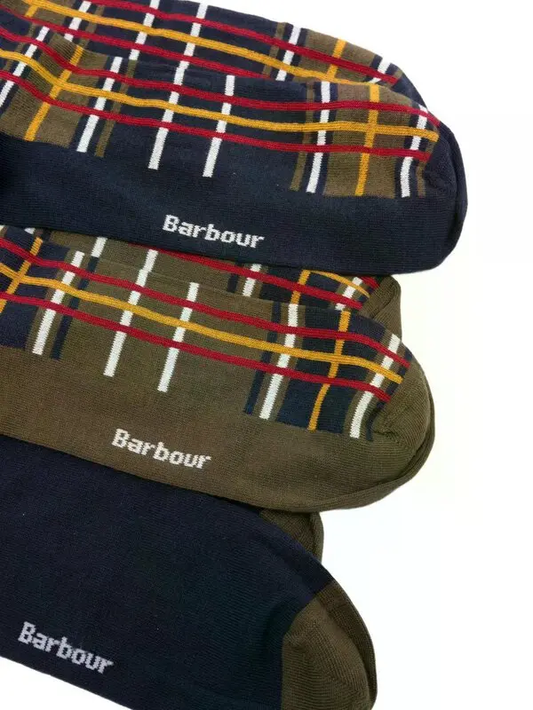 Barbour Tartan-print Socks