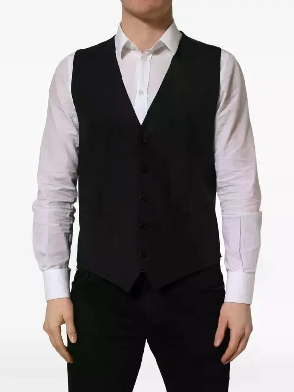 Dolce & Gabbana Single-breasted Waistcoat - Black