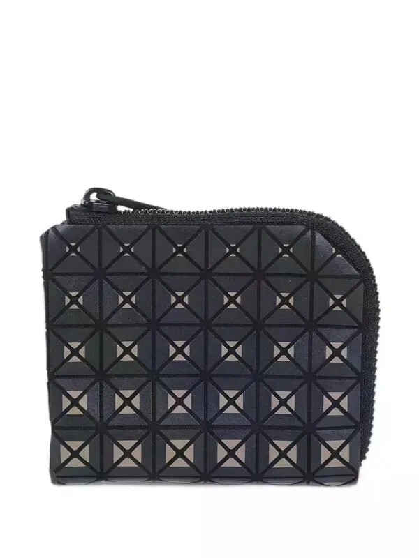 Issey Miyake Clam Geometric-panelled Wallet - Grey