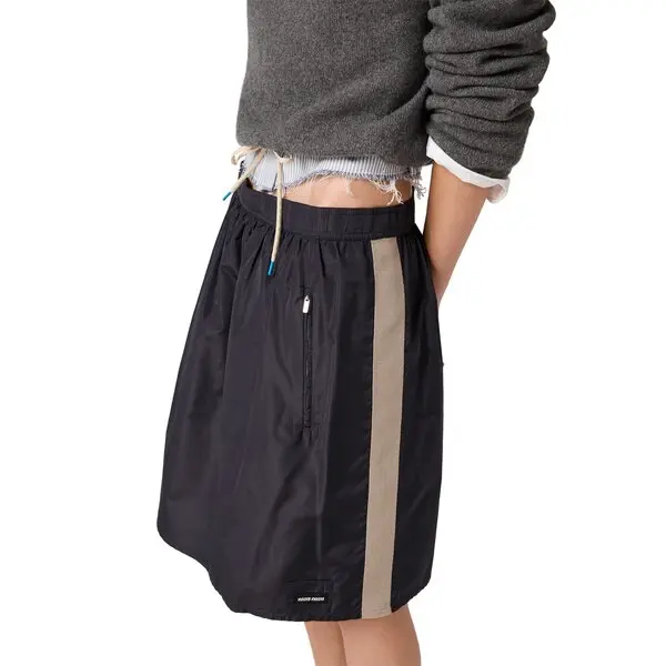 Miu Miu Technical Silk Skirt