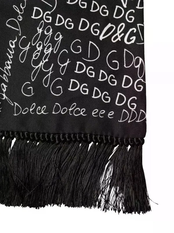 Dolce & Gabbana Logo-print Silk Scarf