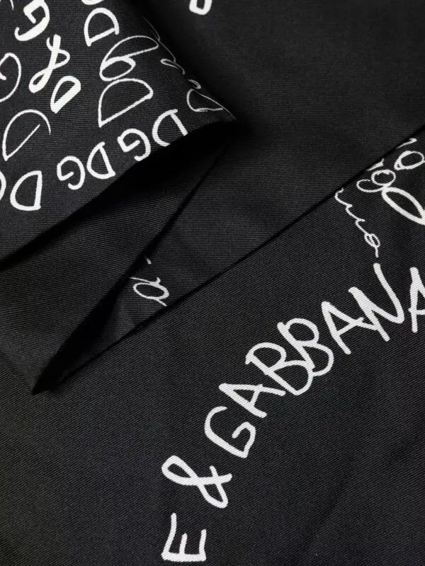 Dolce & Gabbana Logo-print Silk Scarf