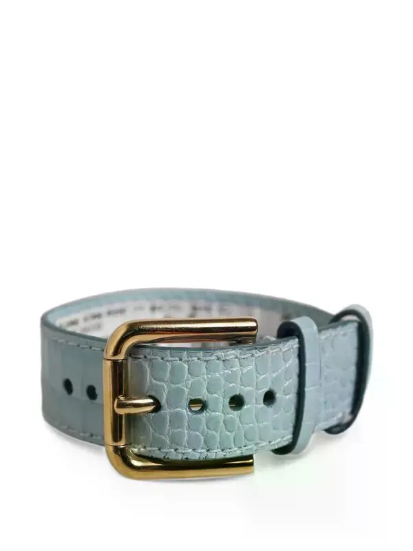 Dolce & Gabbana Crocodile-effect Buckle Bracelet