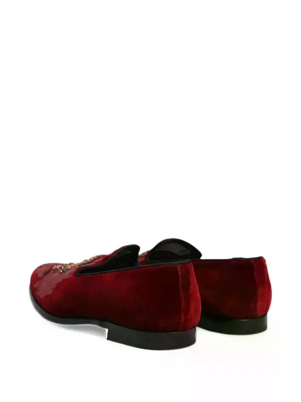 Dolce & Gabbana Crystal-embellished Loafers