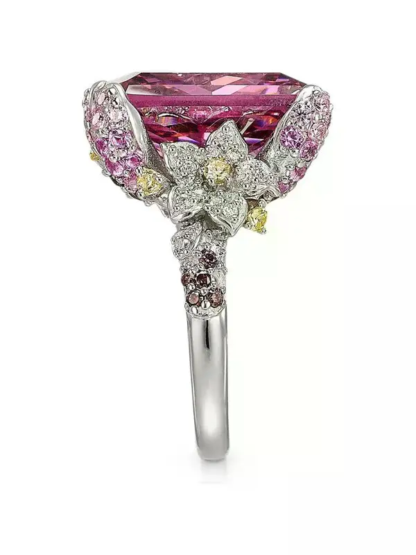 ANABELA CHAN Cinderella Sapphire Floral-embellished Ring