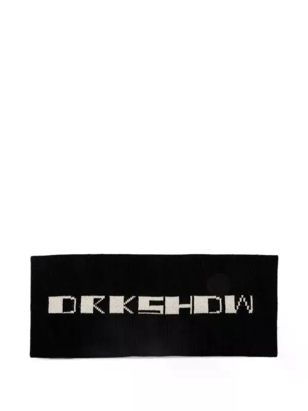 Rick Owens Logo-embroidered Headband - Black