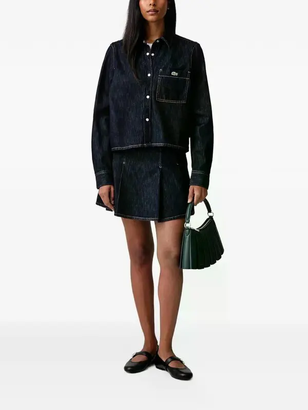 Lacoste Pleated Denim Skirt