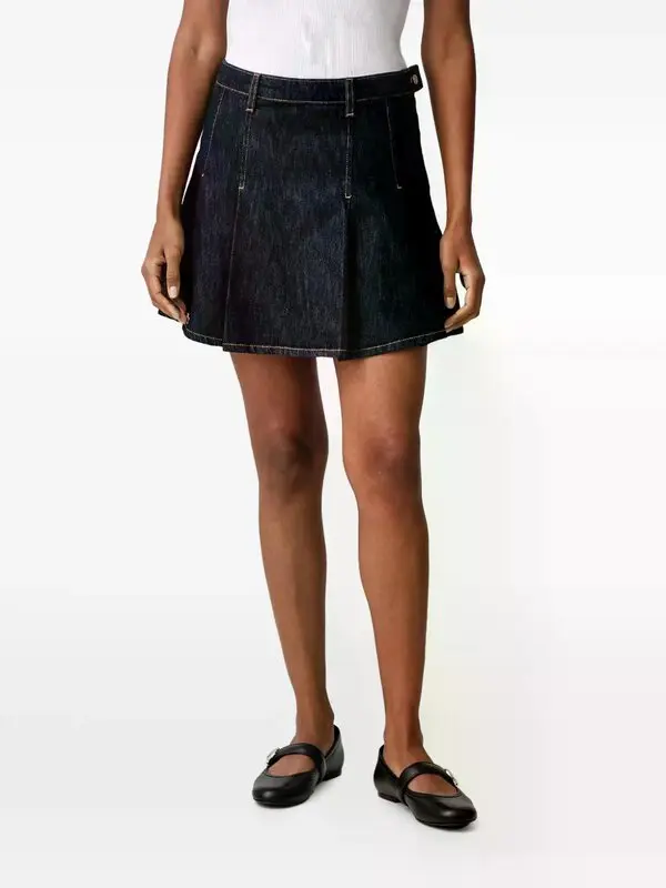 Lacoste Pleated Denim Skirt