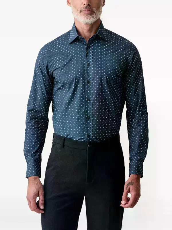 Michael Kors Monogram-pattern Long-sleeve Shirt