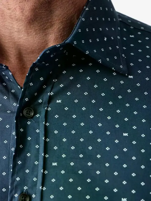 Michael Kors Monogram-pattern Long-sleeve Shirt