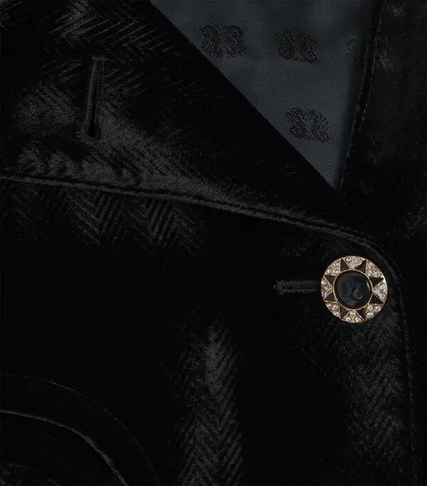 BLAZÉ MILANO Velvet Etoile Olma Bomber Jacket