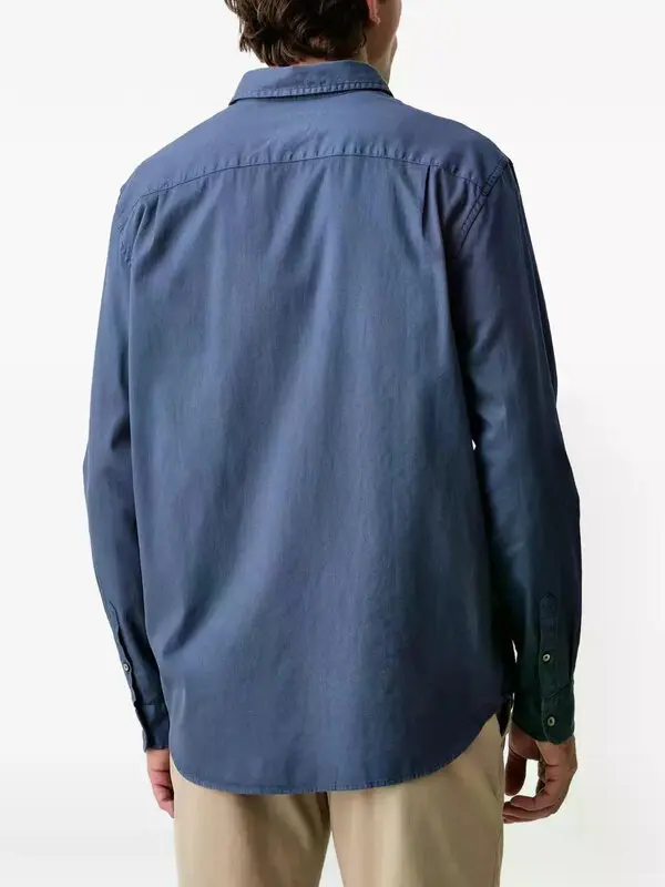 Guess Logo-plaque Chest-pocket Shirt