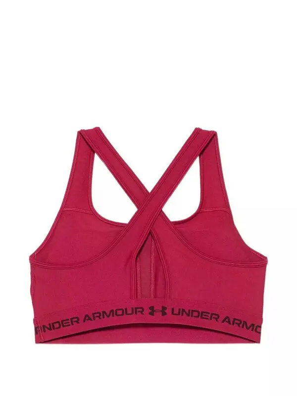 Under Armour Logo-tape Cross-back Sports Bra