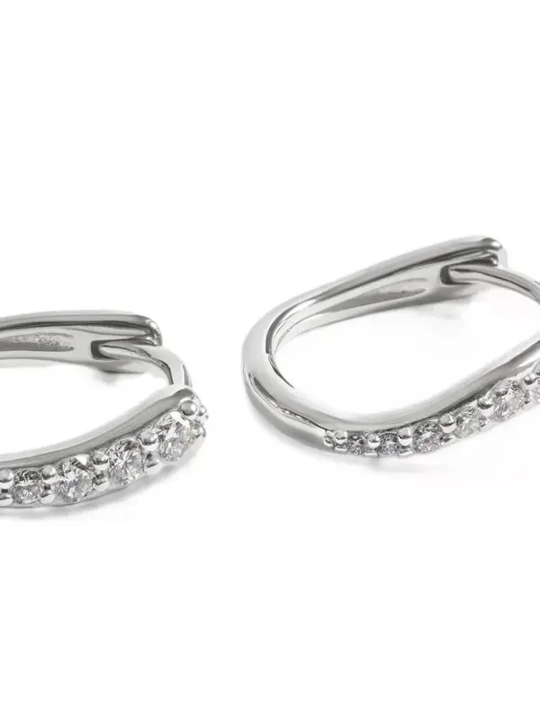 Monica Vinader Riva Pavé-diamond Small Hoop Earrings