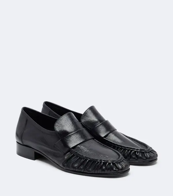 THE ROW Soft Eel Leather Loafers