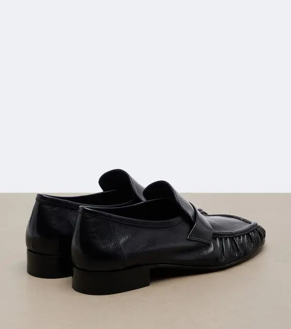 THE ROW Soft Eel Leather Loafers