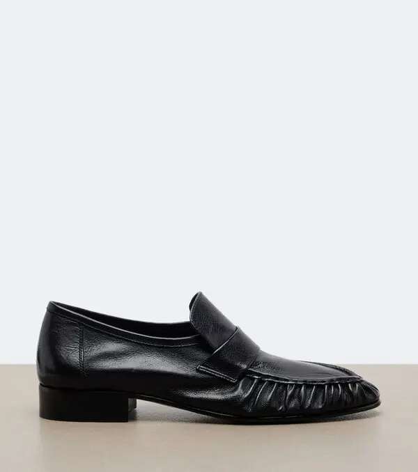 THE ROW Soft Eel Leather Loafers