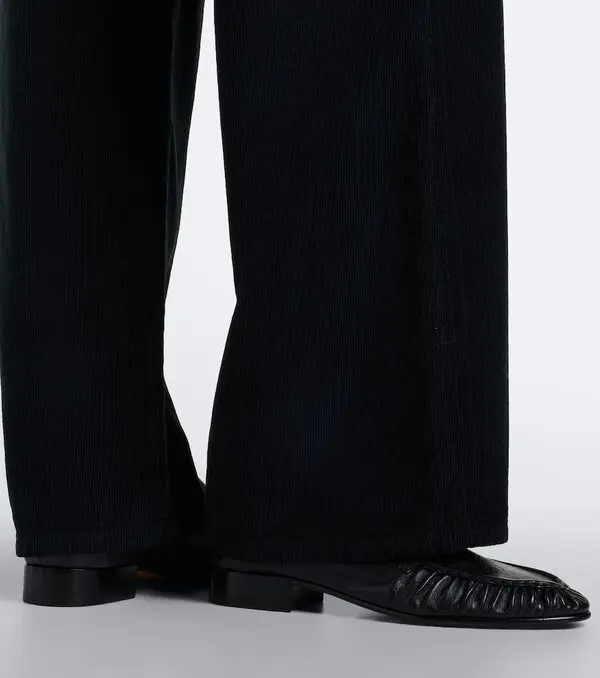THE ROW Soft Eel Leather Loafers