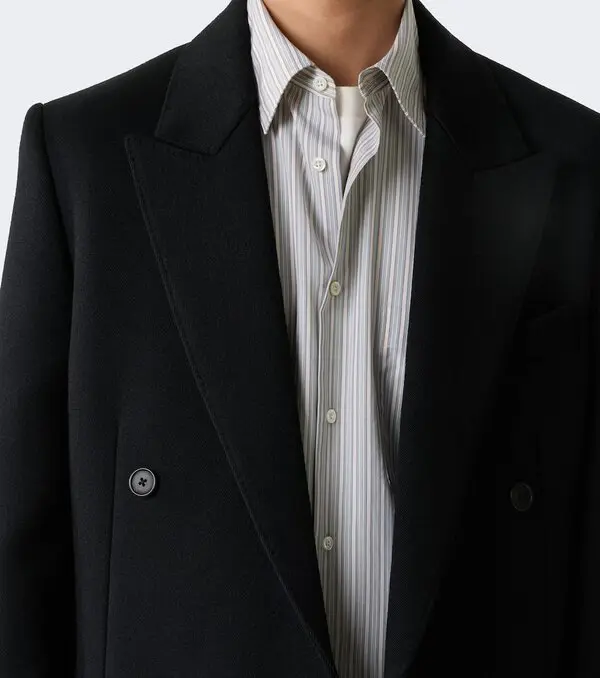 THE ROW Uday Striped Cotton Poplin Shirt