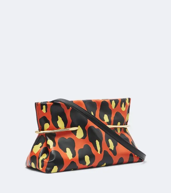 Givenchy Pinch Soft Leopard-print Leather Clutch - Multicoloured