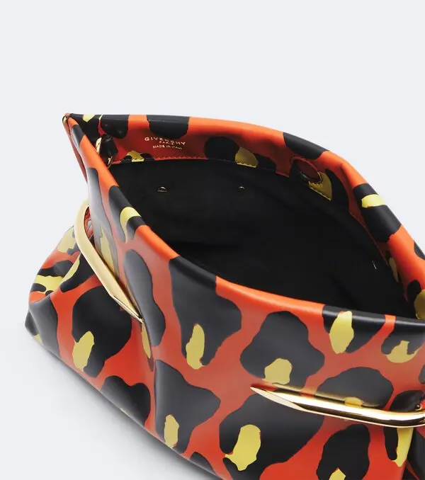 Givenchy Pinch Soft Leopard-print Leather Clutch - Multicoloured