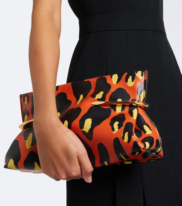 Givenchy Pinch Soft Leopard-print Leather Clutch - Multicoloured