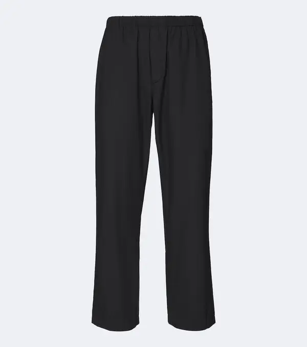 THE ROW Pascale Cotton And Silk Straight Pants