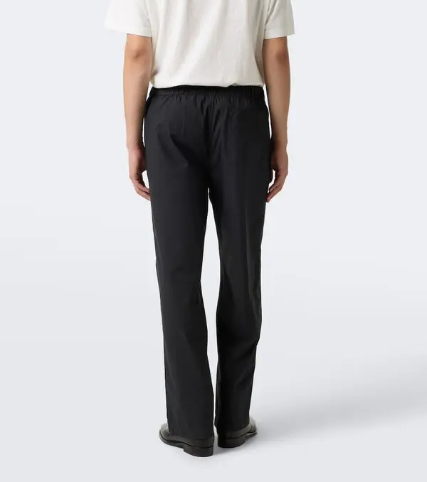 THE ROW Pascale Cotton And Silk Straight Pants