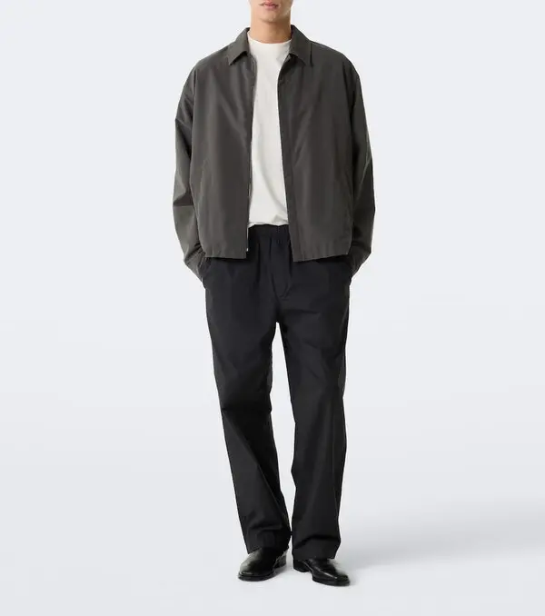 THE ROW Pascale Cotton And Silk Straight Pants
