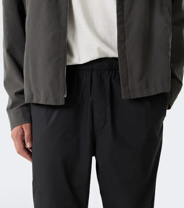THE ROW Pascale Cotton And Silk Straight Pants