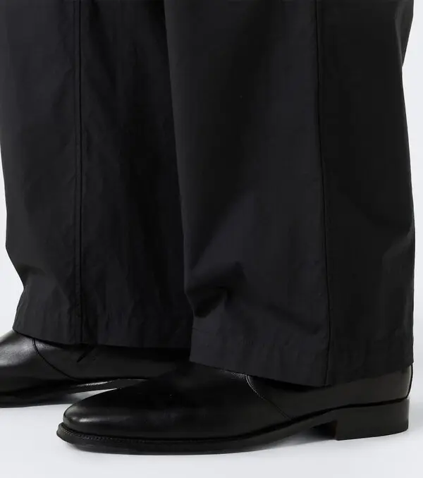 THE ROW Pascale Cotton And Silk Straight Pants