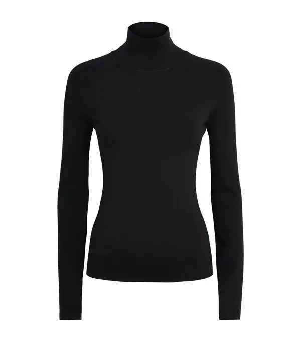 JOSEPH Silk-blend High-neck Lola Top