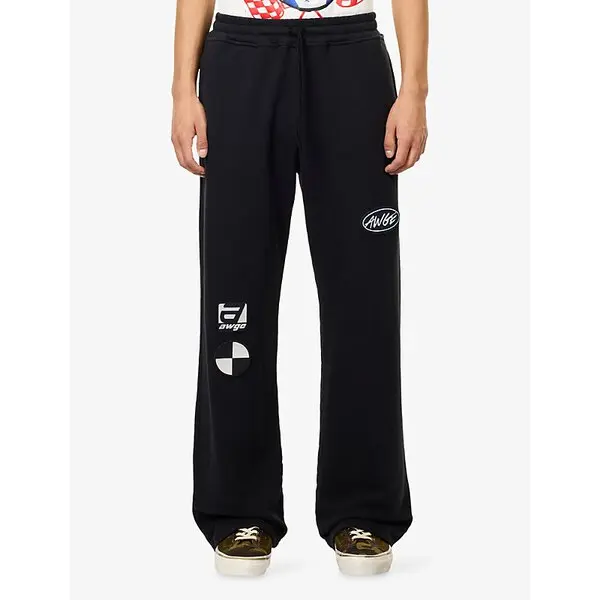 AWGE Graphic-print Relaxed-fit Cotton Jogging Bottoms
