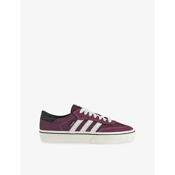 Adidas Samba St Suede And Canvas Trainers - Maroon Cloud