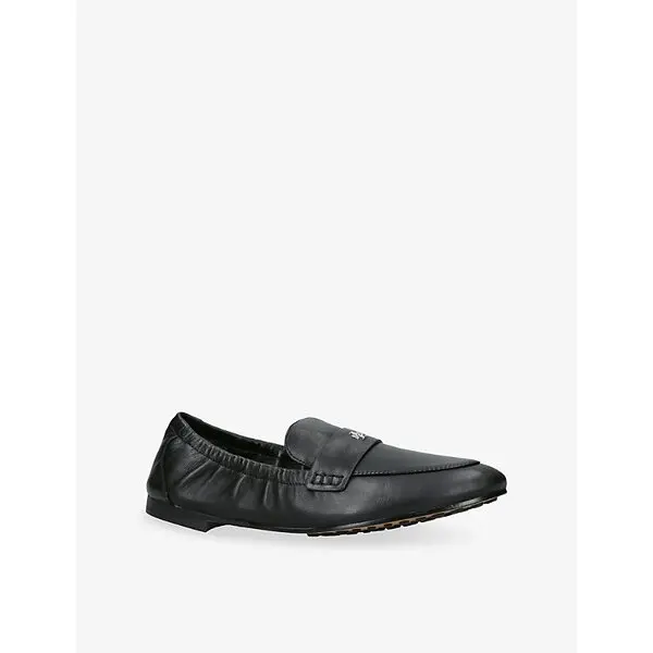 Tory Burch Branded Leather Ballet Loafers