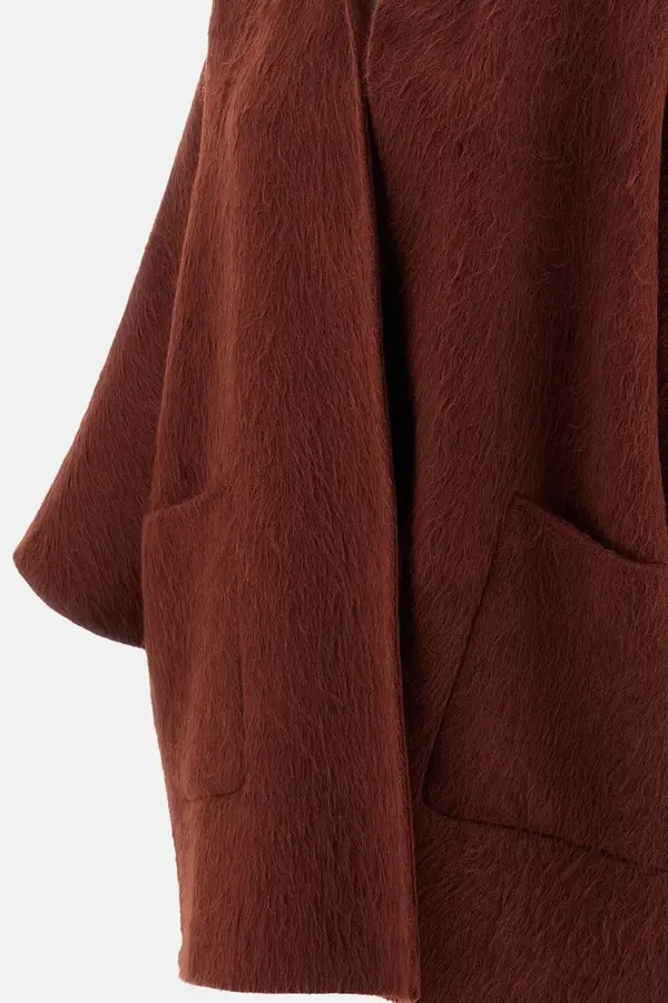 Max Mara Cotto-cappotto Short In Alpaca And Wool