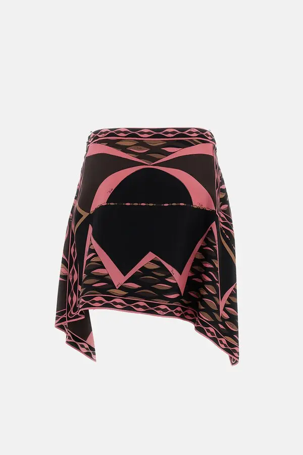 Emilio Pucci Foulard Silk Printed Duke Dune Skirt