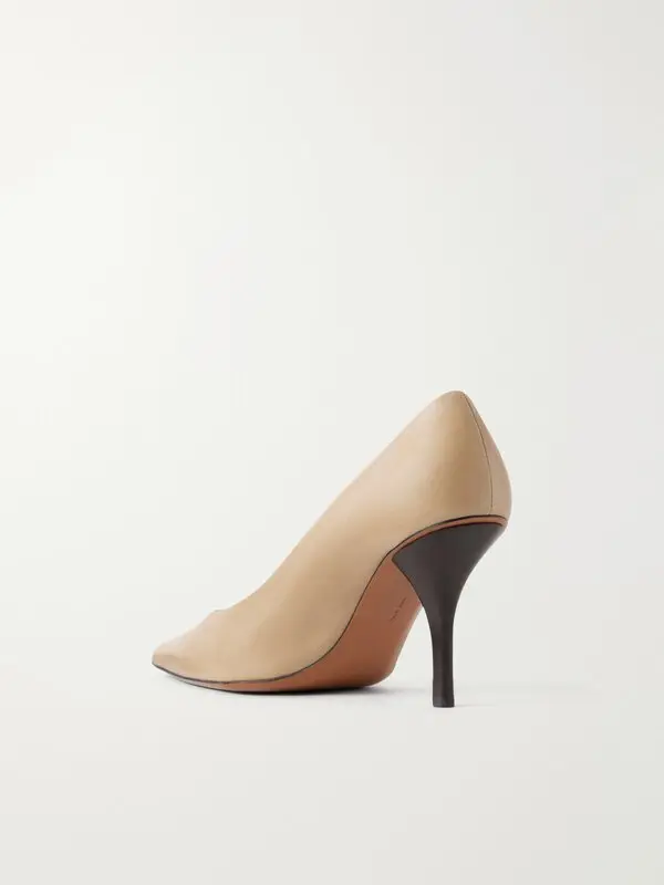 THE ROW Rita 85 Leather Pumps