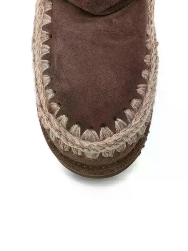 Mou Eskimo Crochet-trim Boots