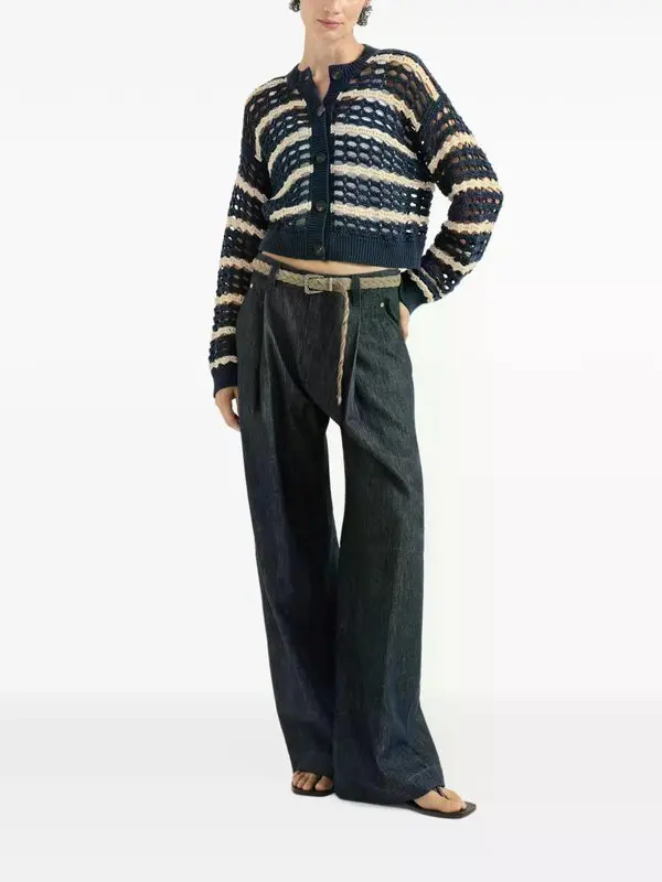 Brunello Cucinelli Monili-embellished Pleated Jeans